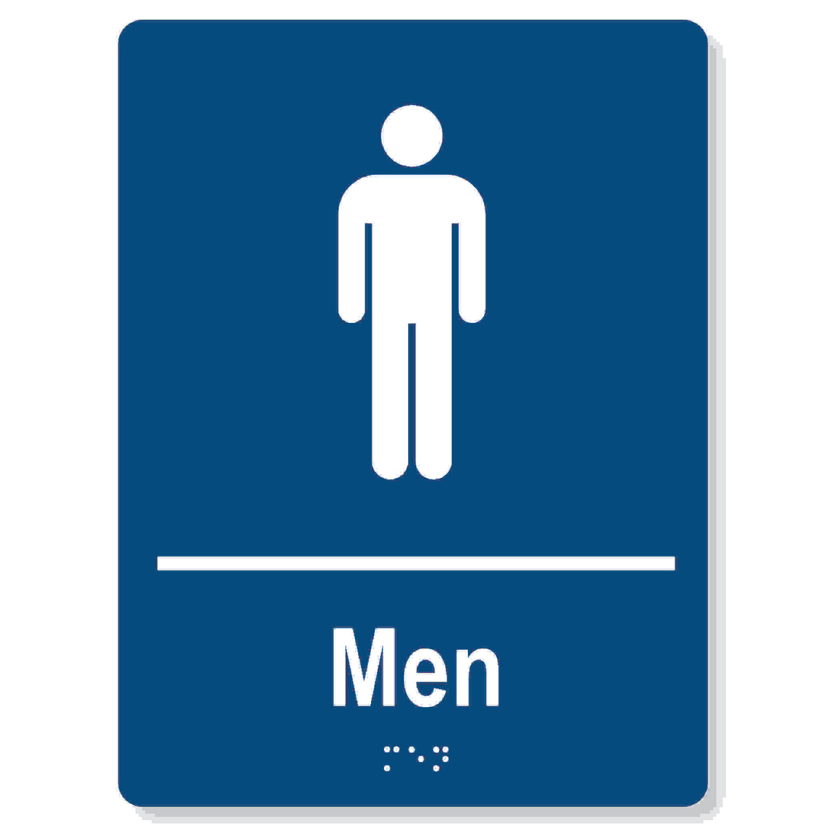 Men washroom sign — Signaids